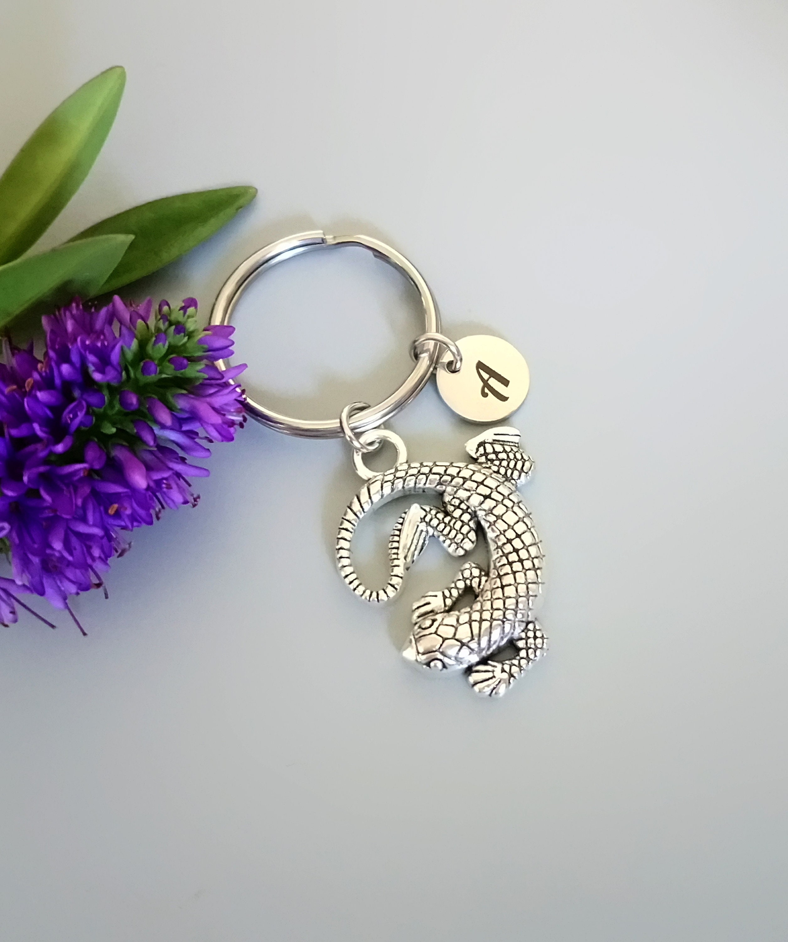 Personalized Lizard Key Chain Salamander Gecko Boyfriend Gift - Etsy UK