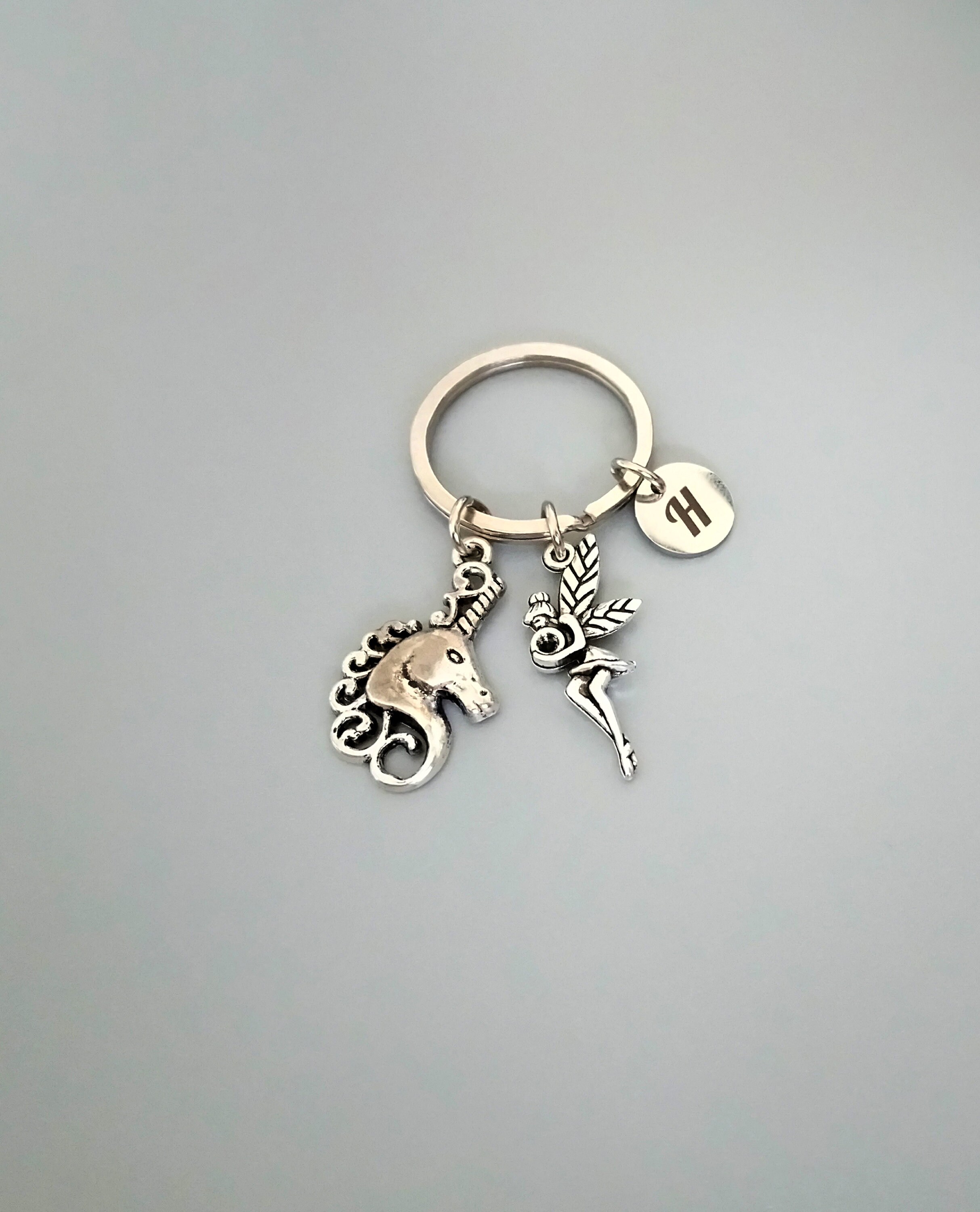 Unicorn Fairy Keychain Personalized Fairy Charm Pixie - Etsy