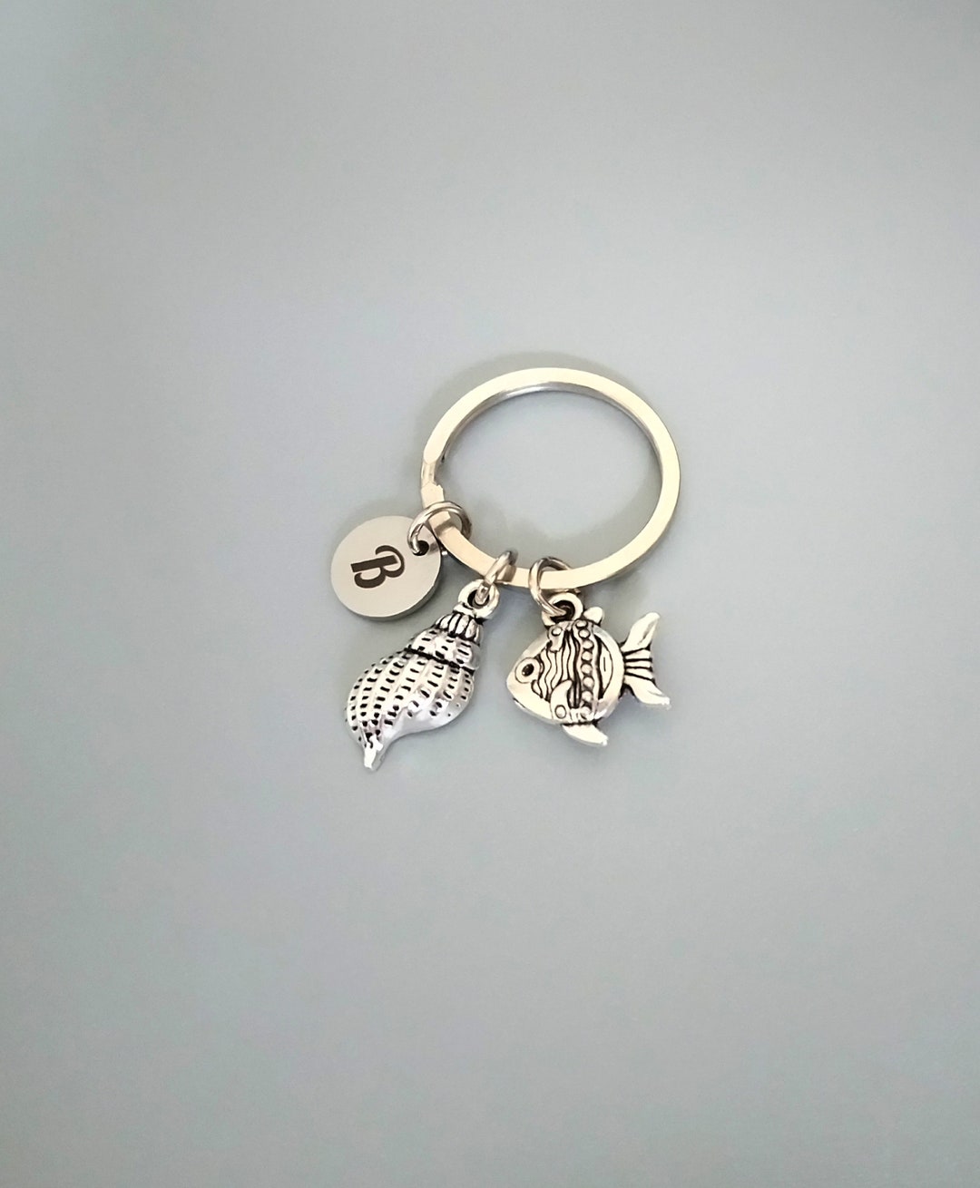 Sea Shell Key Ring, Nautical Jewelry, Fish Gift, Gifts for Her K5 - Etsy