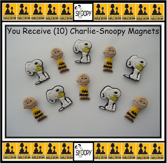 Charlie Brown Frig Magnets Snoopy Fridge Magnets Neodymium | Etsy