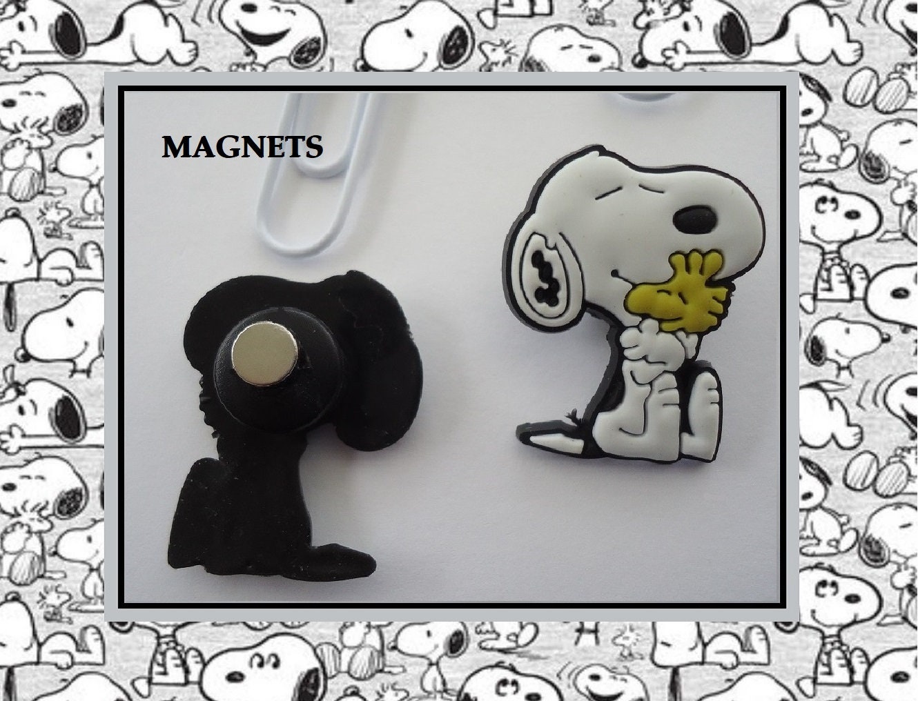 Snoopy Gift Set 12 PCS Snoopy Fridge Magnets Snoopy Thumb Tacks Snoopy ...