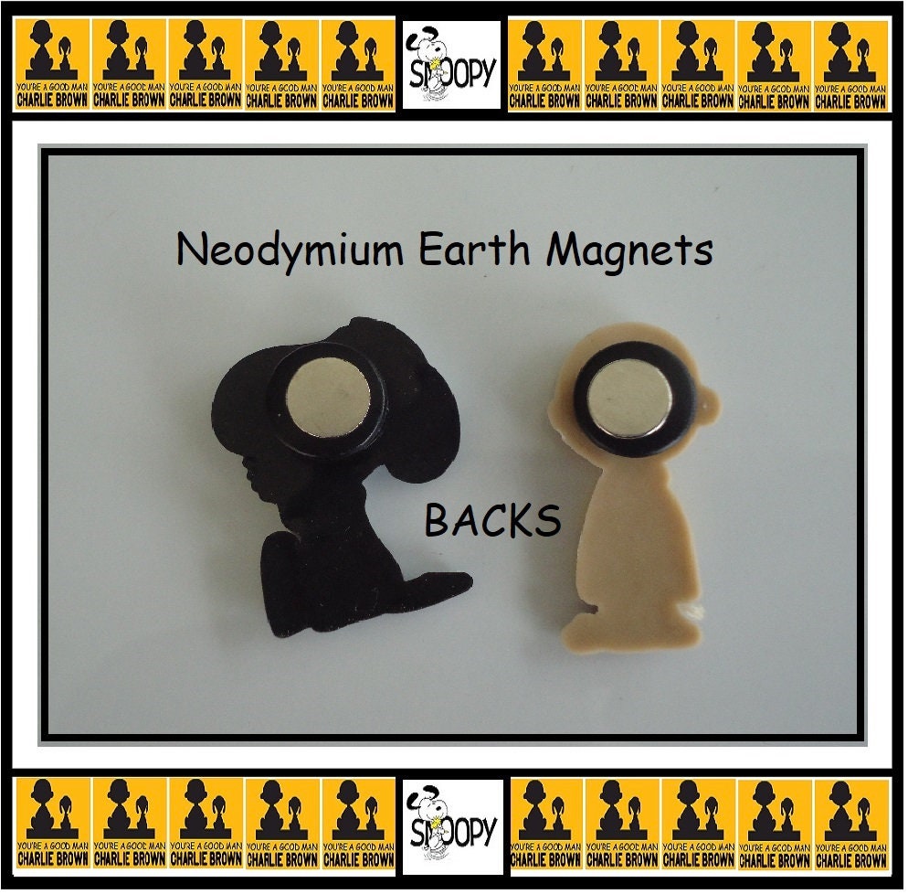 Charlie Brown Frig Magnets Snoopy Fridge Magnets Neodymium - Etsy