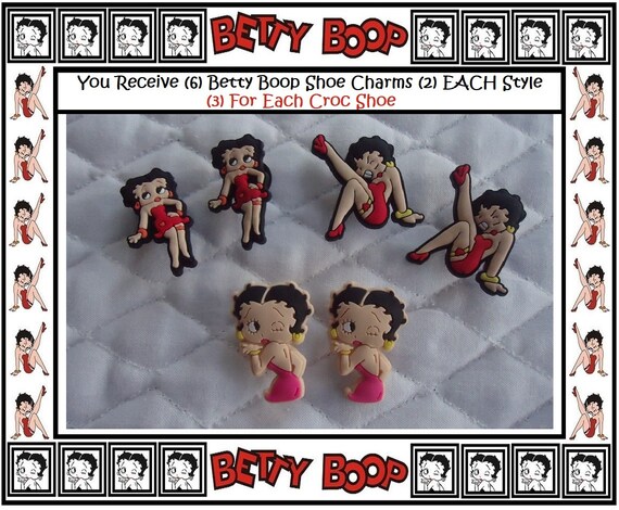 Betty Boop Shoe Charms Kids Clog Shoe Charms 6 Boop Shoe - Etsy