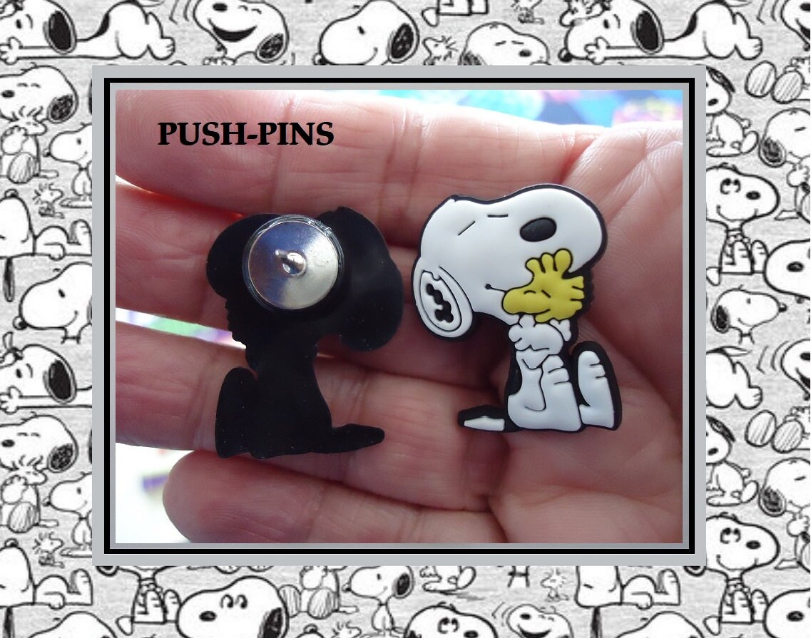 Snoopy Gift Set 12 PCS Snoopy Fridge Magnets Snoopy Thumb Tacks Snoopy ...