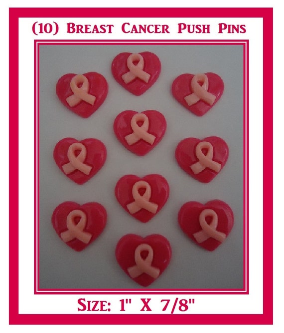 Breast Cancer Message Board Push Pins Breast Cancer Thumb | Etsy