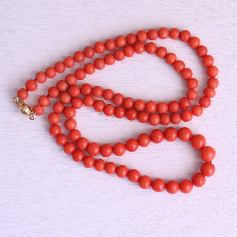 Coral Necklace - Etsy