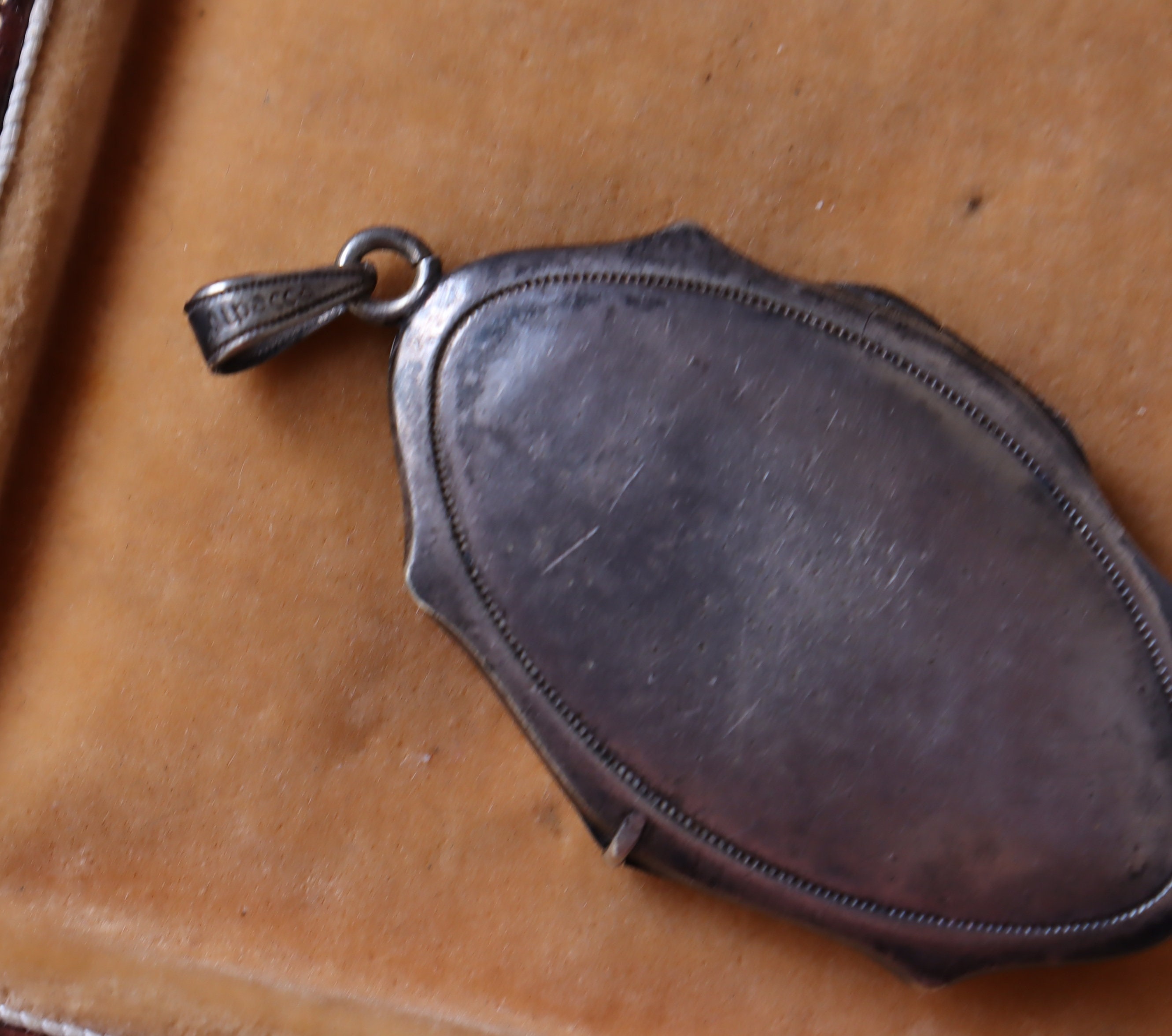 Antique German Alpacca Silver Photo Locket Pendant Vintage - Etsy