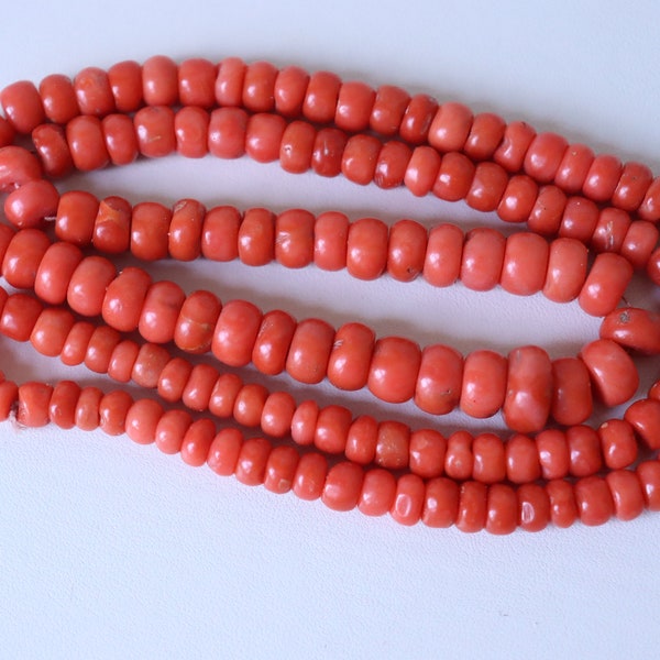 Antique Coral Necklace Etsy