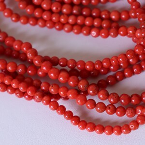 76gr Vintage Natural Red Coral Rubrum Necklace Yellow Gold - Etsy