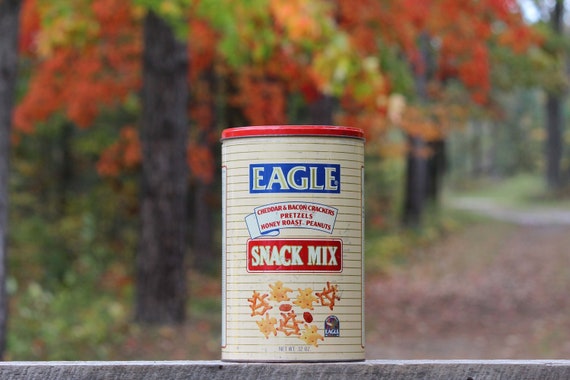 Vintage Eagle Snack Mix Tin 32oz Made by Anheuser-busch - Etsy