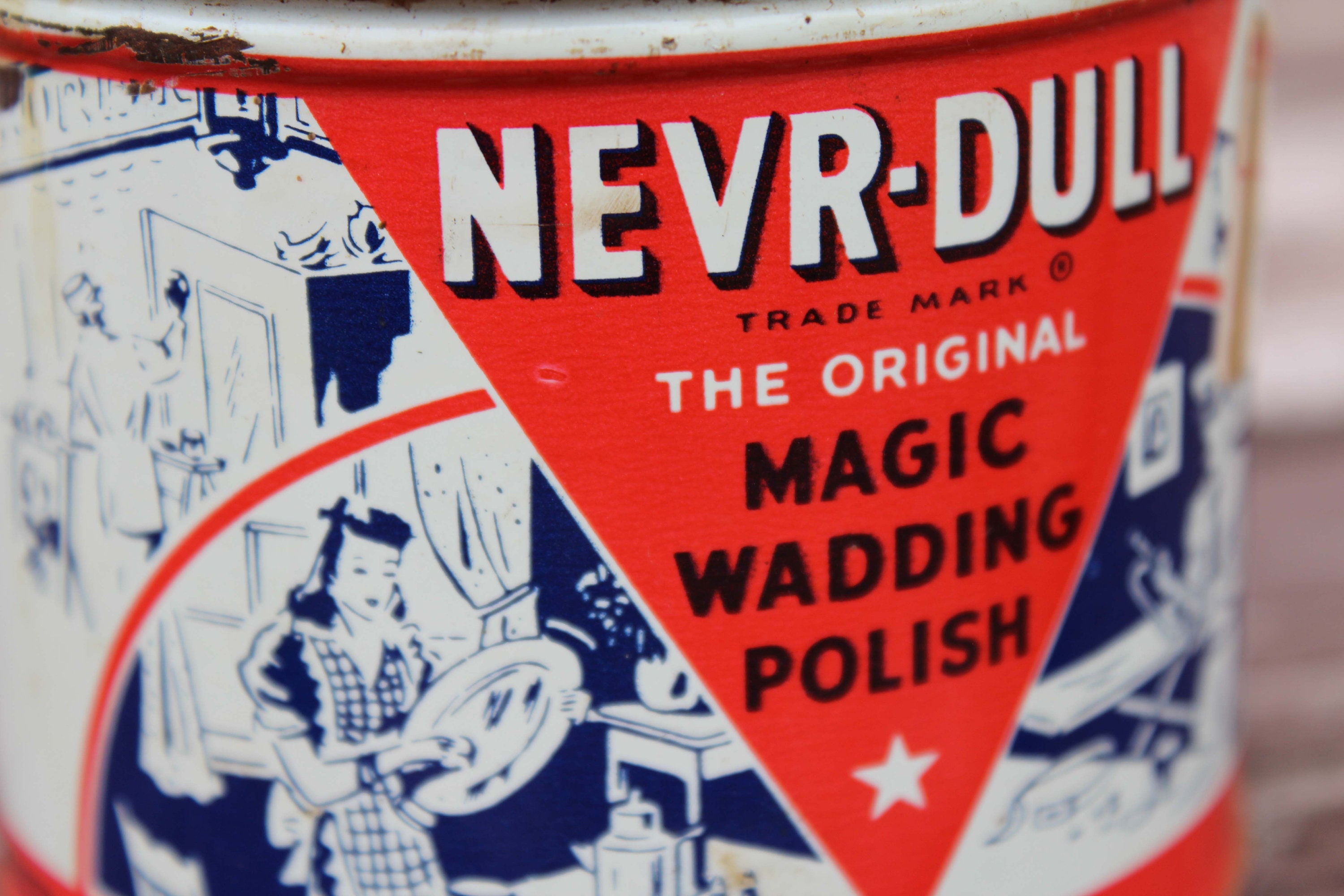Vintage 1941 Nevr-dull, the Original Magic Wadding Polish, Great ...