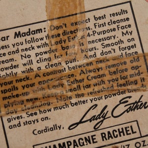 Vintage Lady Esther Finishing Powder, Retro Beauty, Vintage Cosmetics ...