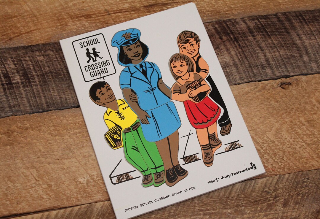 Vintage Judy Instructo School Crossing Guard Puzzle, 1980, 13 Pieces ...