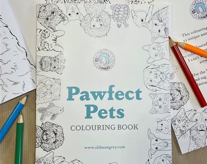 Pawfect Pets Animal Colouring / Activity Book and Pack of 6 Pencils for ...