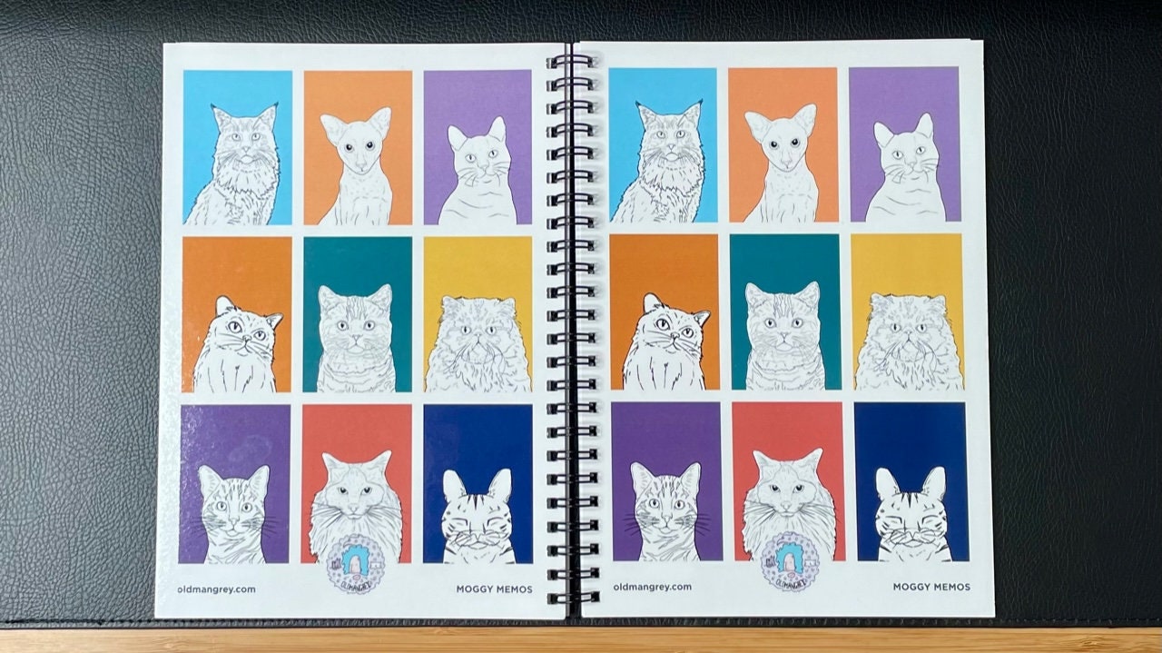 Cute Cat A5 Notebook 'moggy Memos' Gift for Cat - Etsy UK