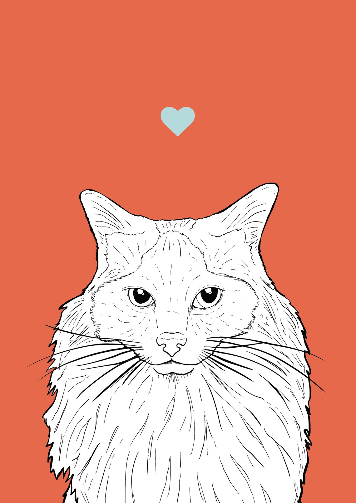 Ragdoll Cat A4 Print Cat Gift Wall Art Gift for Cat Lovers Kitten Cat ...