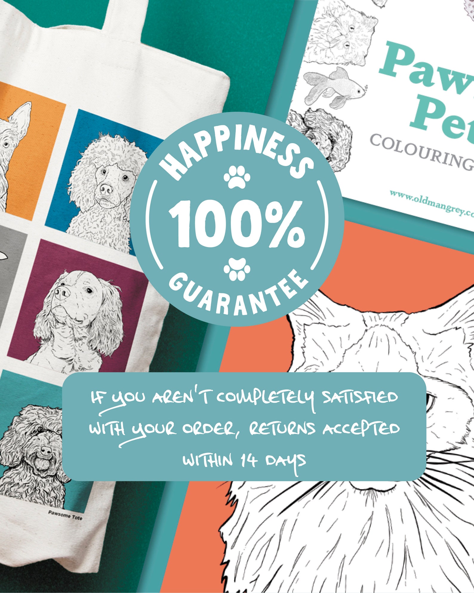 Pawfect Pets Animal Colouring / Activity Book and Pack of 6 Pencils ...