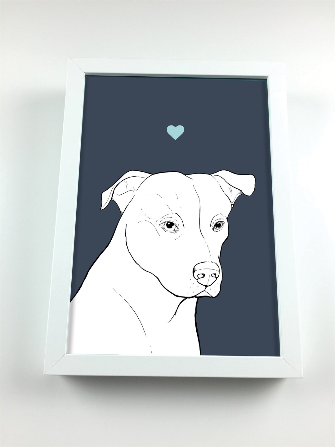 Staffy Dog A4 Print - Art Work - Gift for Dog Lovers - Staffie - Staffy ...