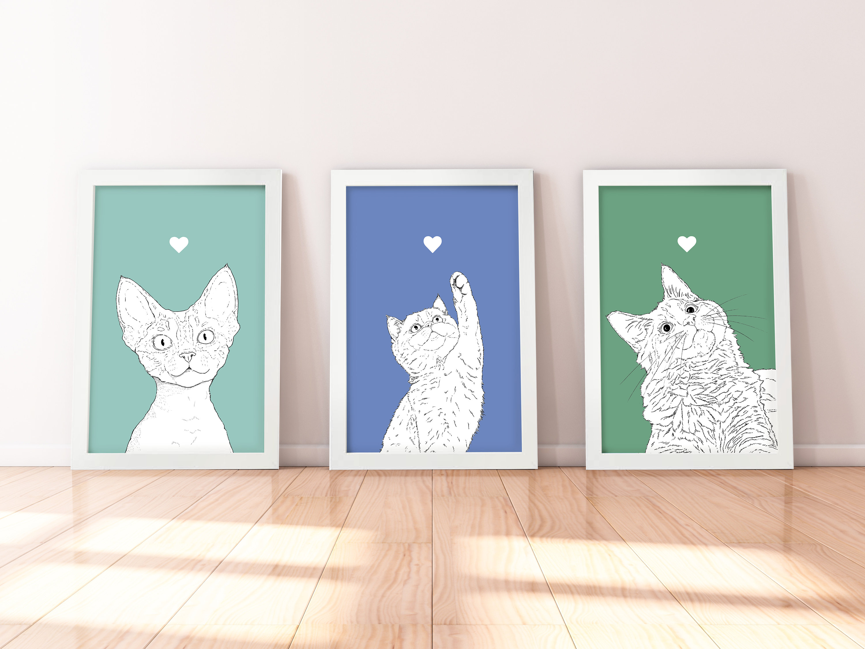 Kitty Cat A4 Print - Cat Gift - Gift for Cat Lovers - Kitten - Cat ...