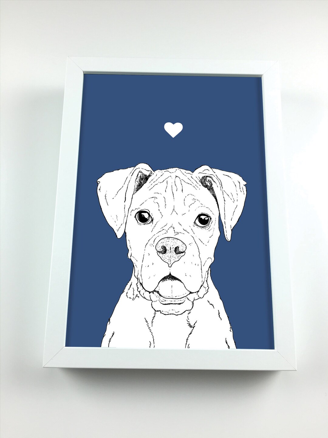 Boxer Dog A4 Print - Cute Dog Art - Gift for Dog Lovers - Dog - Puppy ...