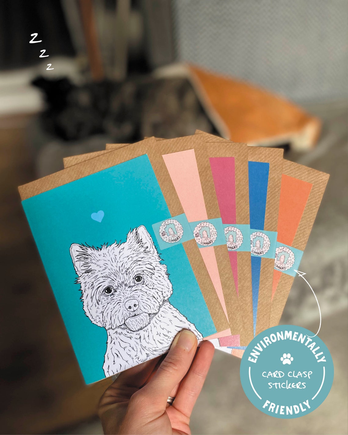 Cocker Spaniel A6 Card - Card for Dog Lovers - Blank Inside - Cute ...
