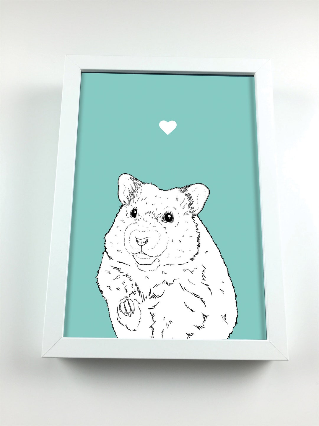 Hamster A4 Pet Print - Wee Pet Wall Art - Gift for Animal Lovers ...