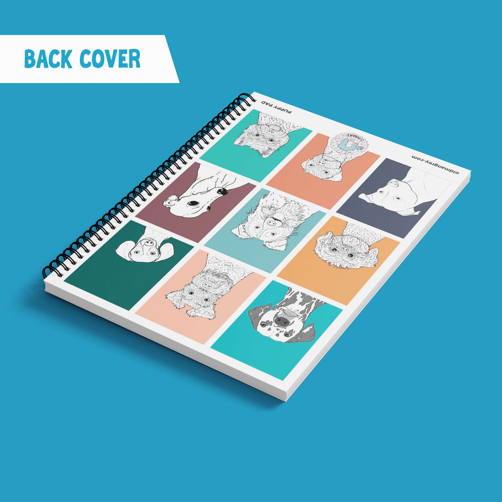 Cute Dog A5 Notebook 'puppy Pad' - Gift for Dog Lovers - Wire Bound ...