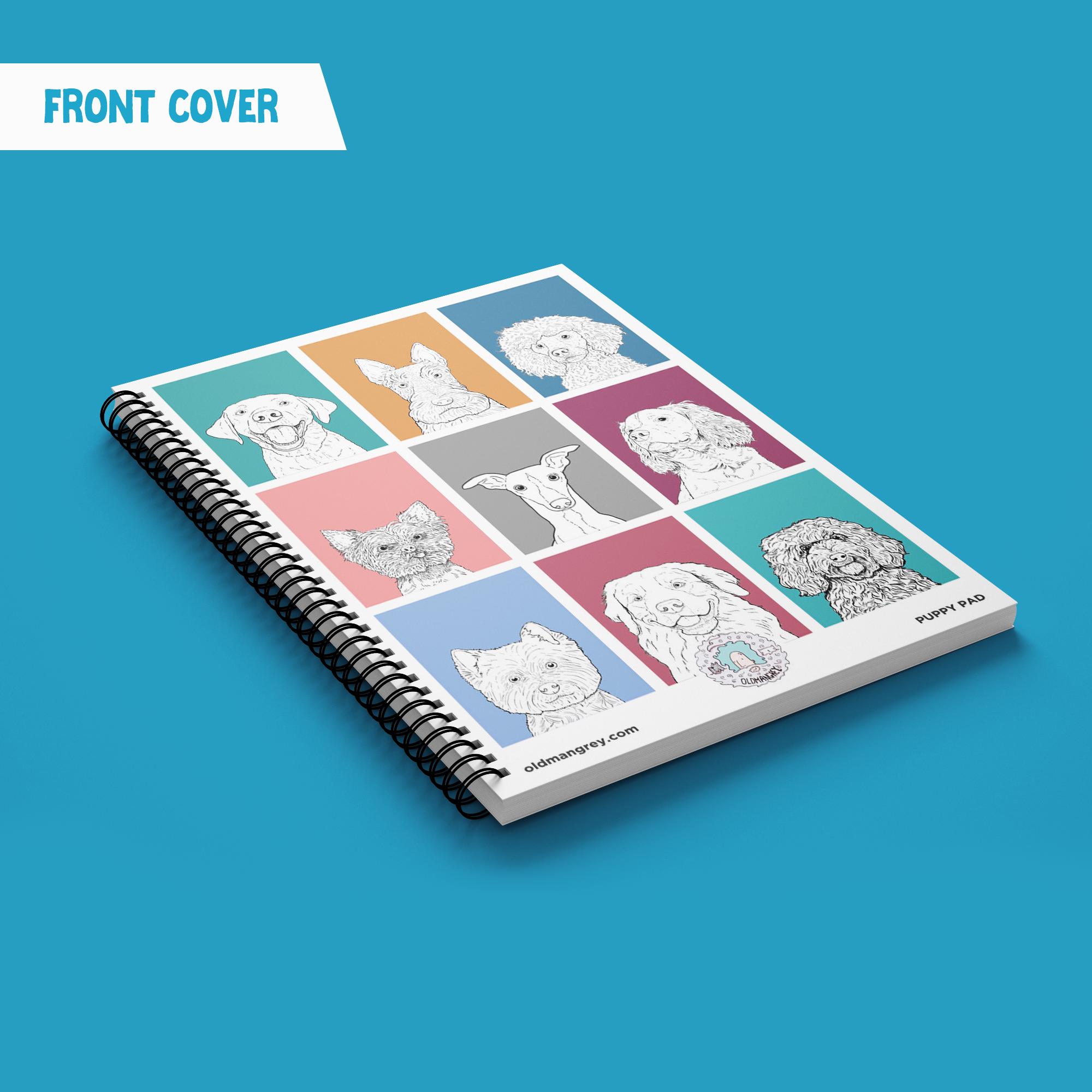 Cute Dog A5 Notebook 'puppy Pad' - Gift for Dog Lovers - Wire Bound ...