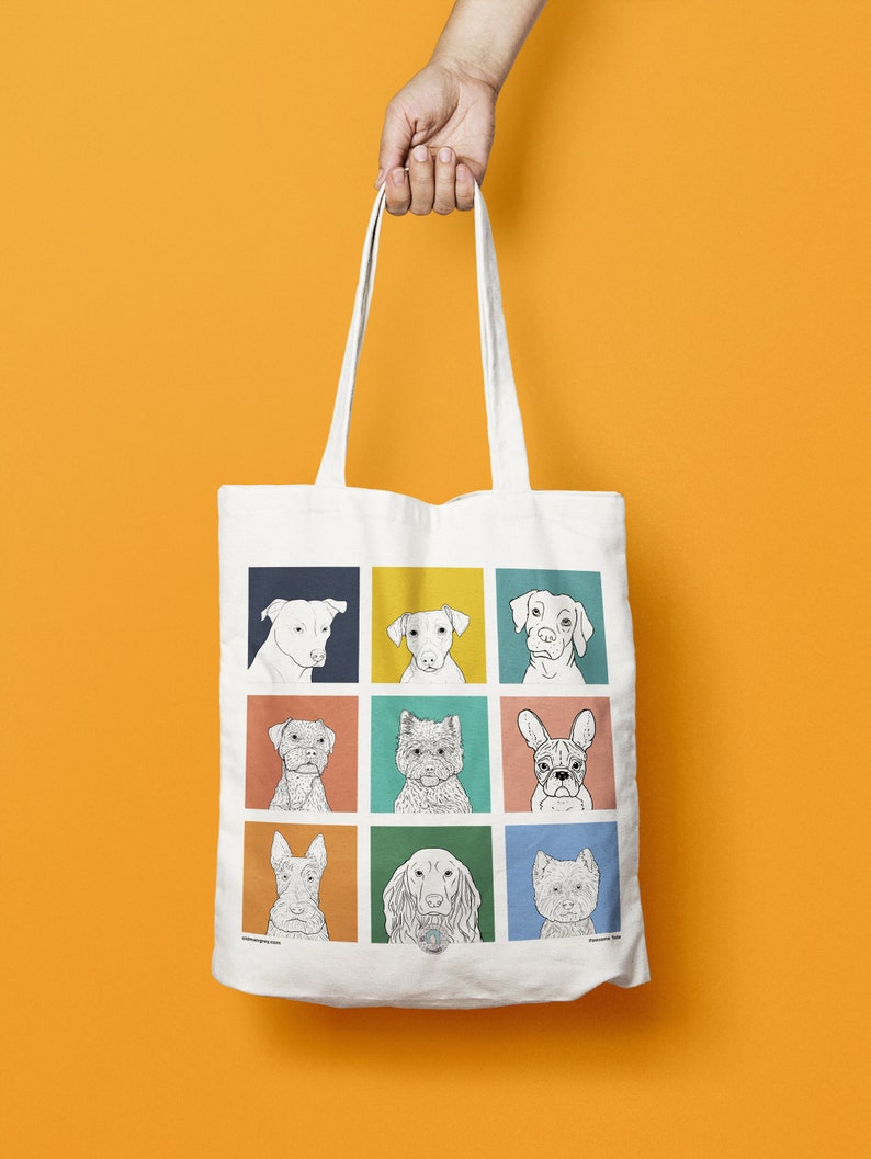 Pawsome Dog Tote Bag Cute Gift for Dog Lovers 100% Cotton - Etsy UK
