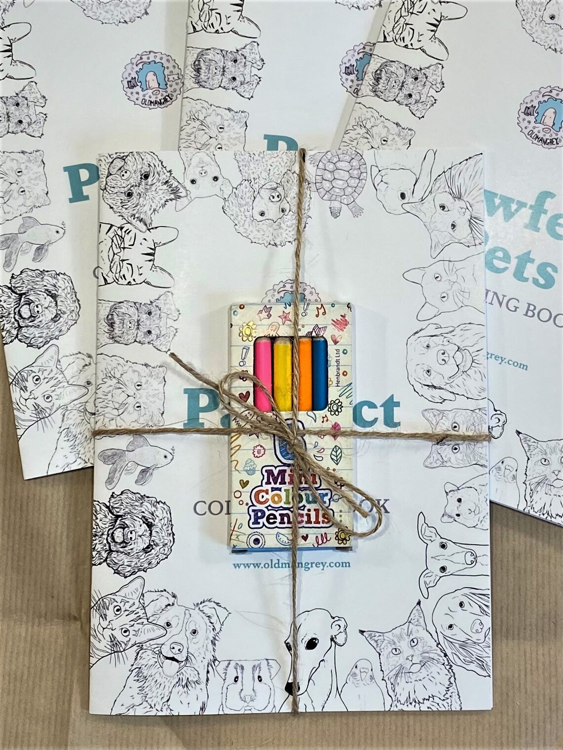 Pawfect Pets Animal Colouring / Activity Book and Pack of 6 - Etsy UK