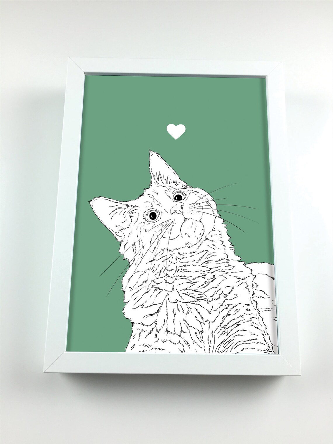 Kitty Cat A4 Print - Cat Gift - Gift for Cat Lovers - Kitten - Cat ...