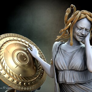 Medusa the Cursed Priestess of Athena 1:10 Scale Resin Model - Etsy UK