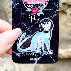 Space Cat Pin, Alien Cat, Sci Fi Pin, Science Fiction, Sci Fi Art, Cat ...