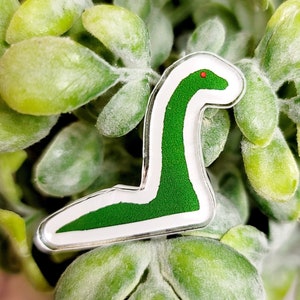 Loch Ness Pin, Nessie Pin, Loch Ness Monster, Acrylic Pin, Cryptid Core ...