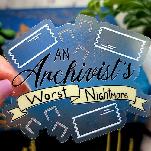 Archivist Clear Sticker Archival Storage Archival Boxes - Etsy