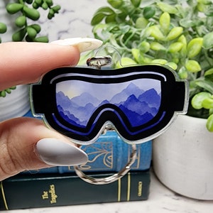 Snow Goggles Keychain, Ski Gifts, Ski Keychain, Skiing Keychain ...