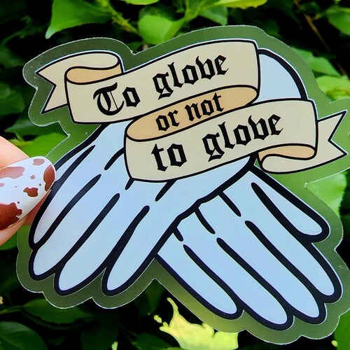 Archival Gloves Clear Sticker Archivist Sticker Archive - Etsy