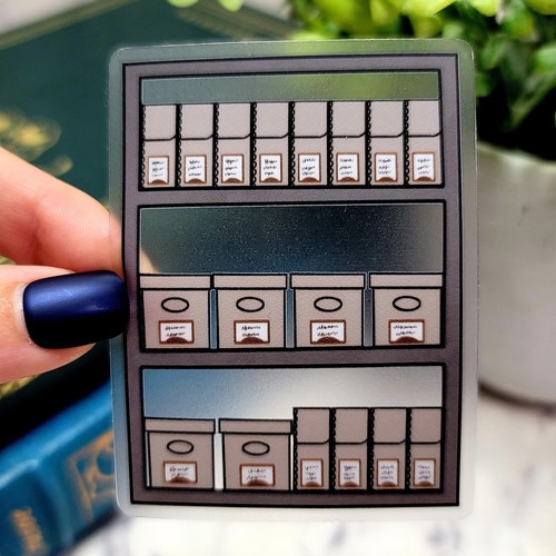 Archival Storage Clear Sticker Archival Boxes Archivist - Etsy