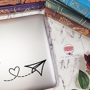 Paper Airplane Decal, Suitcase Sticker, Suitcase Decal, Travel Lover ...