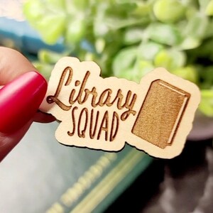 Library Squad Book Keychain, Librarian Keychain, Librarian Gift, Gift ...