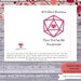 D20 Heart D20 Gift Printable Valentine D20 Valentine Card | Etsy