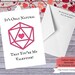 D20 Heart D20 Gift Printable Valentine D20 Valentine Card | Etsy