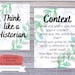 Think Like a Historian, History Decor, History Poster, Social Studies ...