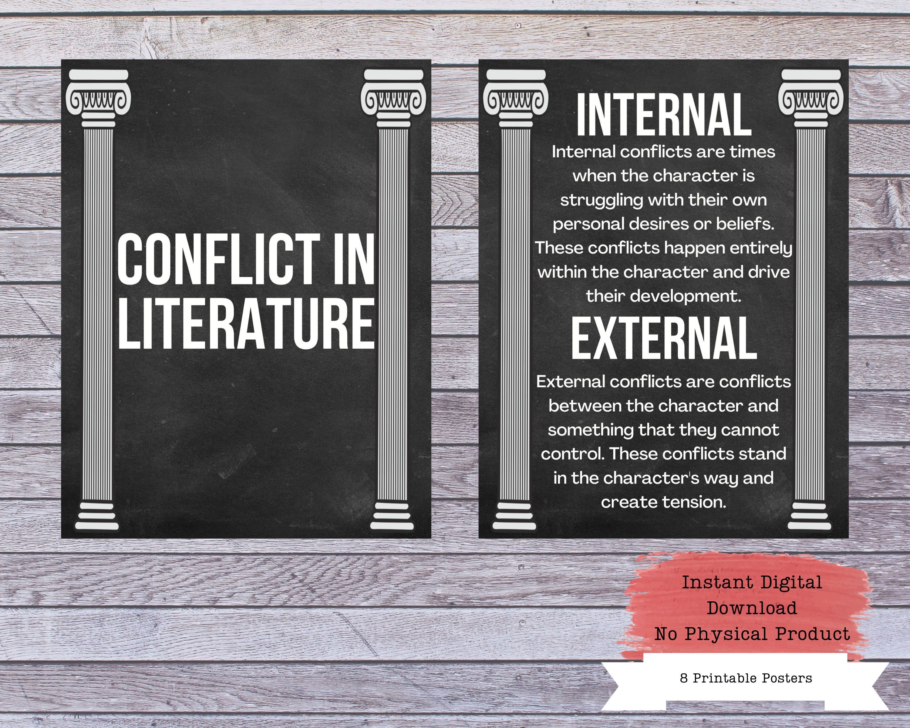 Conflict In Literature Poster