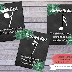 Music Poster Pack, Music Classroom, Music Room Decor, Music Room Art ...