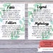 Fiction Literary Genres Printable Poster Set, Literary Posters ...