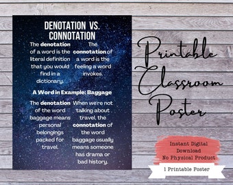 Connotation Poster - Etsy