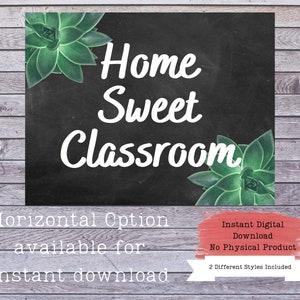 Home Sweet Classroom, Class Poster, Classroom Signs, Classroom Posters ...