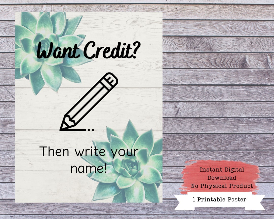 Write Your Name, Classroom Poster, Printable Poster, Succulent Poster ...