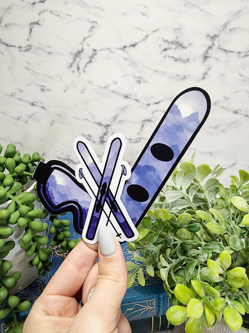 Snowboard Sticker Mountains Sticker Snowboard Art - Etsy